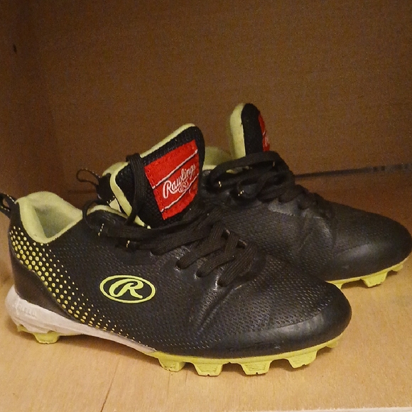 Rawlings | Shoes | Rawlings Black And Lime Green Soccer Cleats | Poshmark